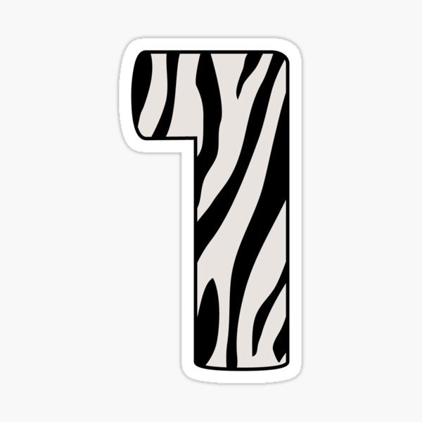"Kid Zebra 1st Birthday, 1 Year Old Wild Animal, Number One Safari Zoo ...