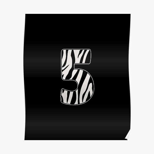 "Kid Zebra 5th Birthday, 5 Years Old Wild Animal, Number Five Safari ...