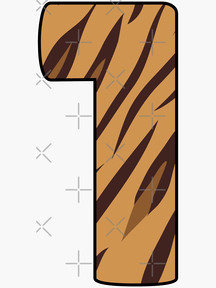 "Kid Tiger 1st Birthday, 1 Year Old Wild Animal, Number One Safari Zoo ...