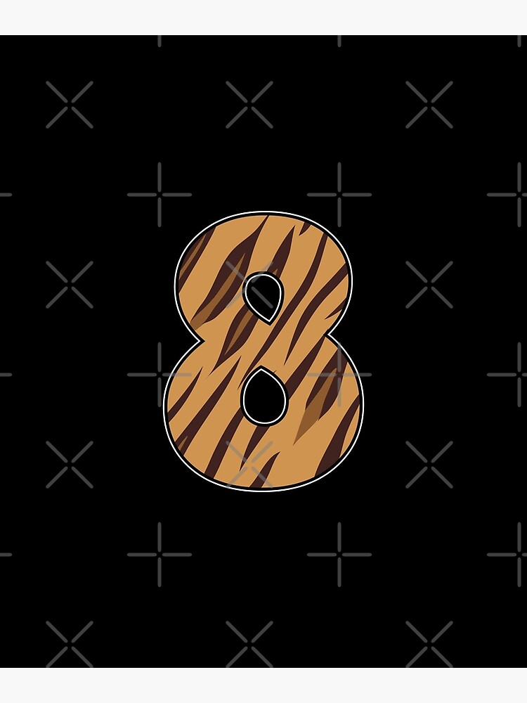 "Kid Tiger 8th Birthday, 8 Years Old Wild Animal, Number Eight Safari ...