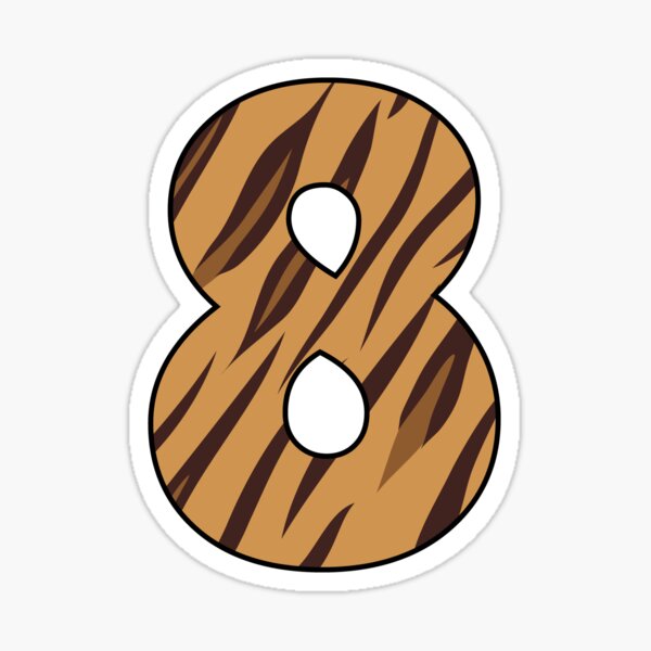 "Kid Tiger 8th Birthday, 8 Years Old Wild Animal, Number Eight Safari ...