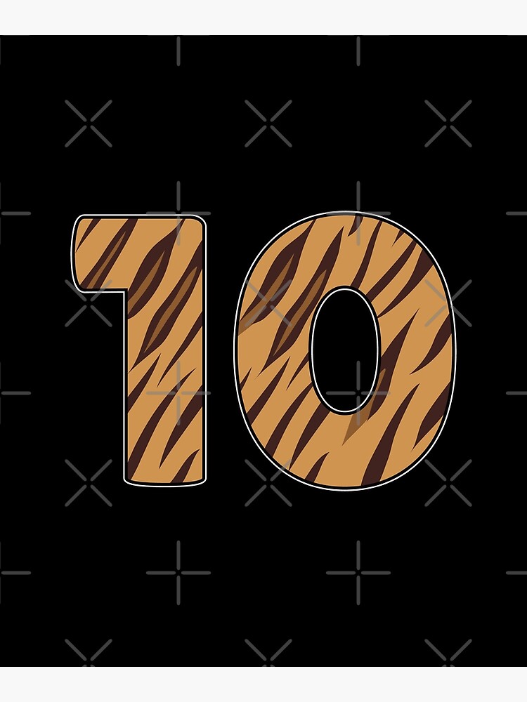 Póster «Niño Tigre 10mo cumpleaños, Animal salvaje de 10 años, Safari ...