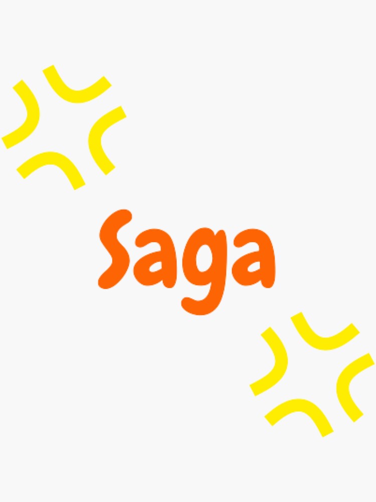 "SAGA Official Merchandise" Sticker for Sale by Greenys | Redbubble
