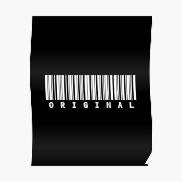 "Original barcode" Poster for Sale by MusicSkateboard | Redbubble