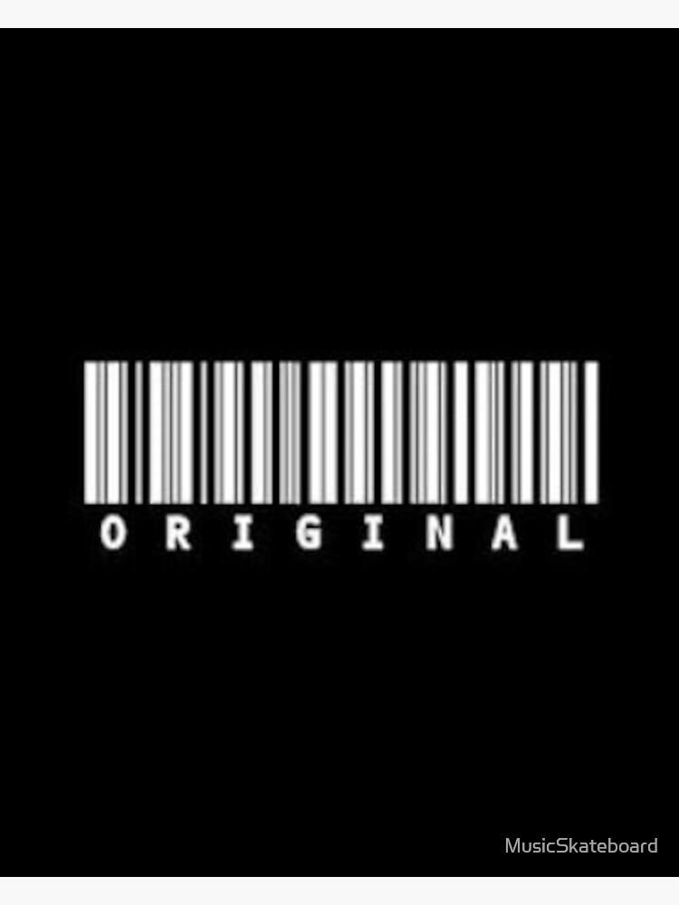 "Original barcode" Sticker for Sale by MusicSkateboard | Redbubble