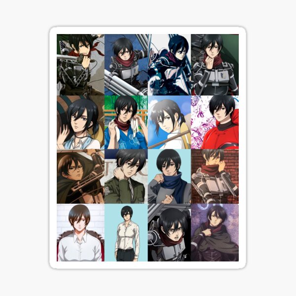 Pegatina «Mikasa ART MAPPA snk aot» de xxsoraXIII | Redbubble
