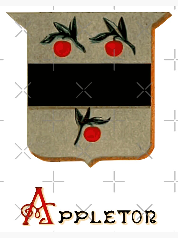 "Appleton Family Coat of Arms" Sticker for Sale by Heraldica | Redbubble