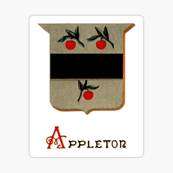 "Appleton Family Coat of Arms" Sticker for Sale by Heraldica | Redbubble