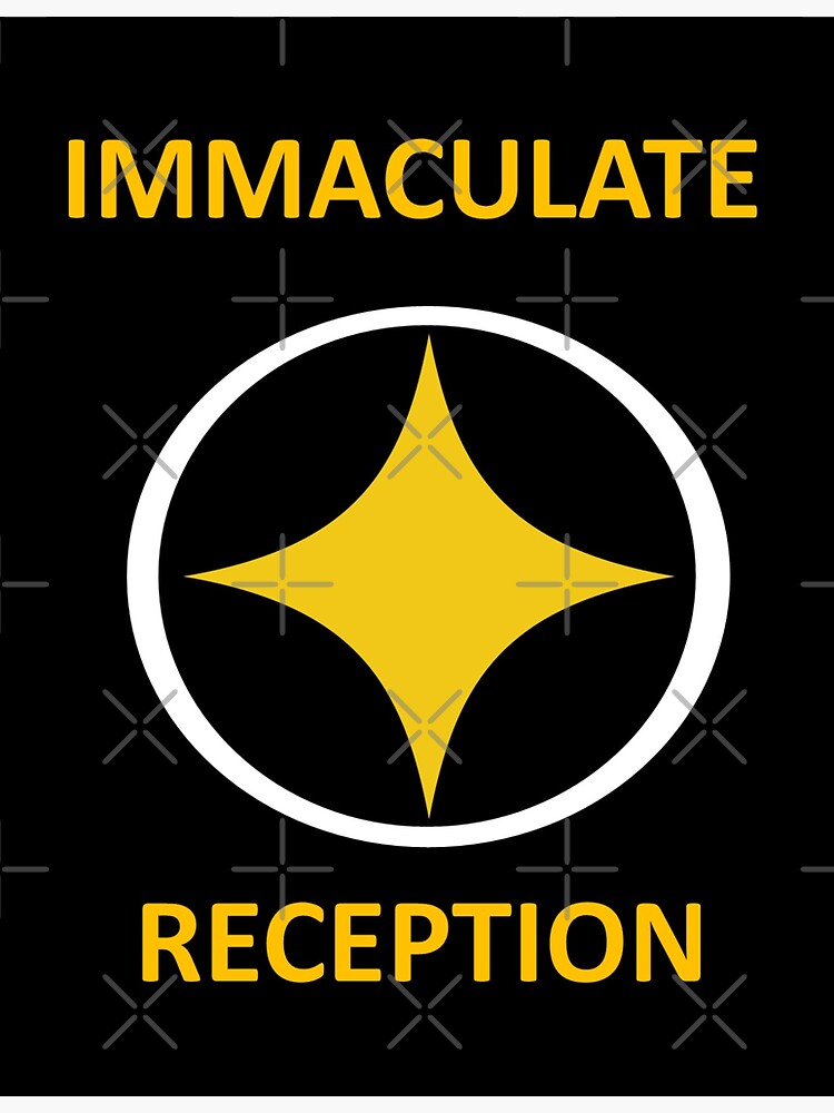 "Immaculate Reception " Sticker for Sale by triplew427 | Redbubble