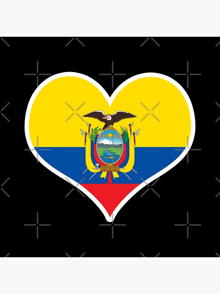 Póster «Corazón de la bandera de Ecuador» de PKHalford | Redbubble