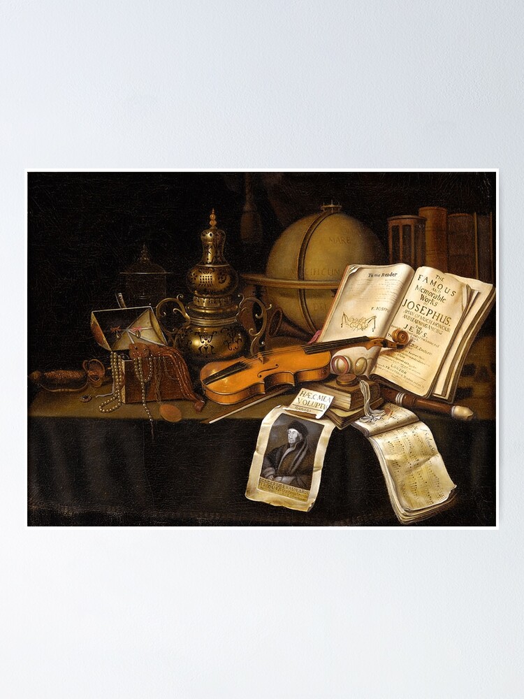 "Still Life with Jewels Violin Globe and Book - Gifts for Musicians and ...