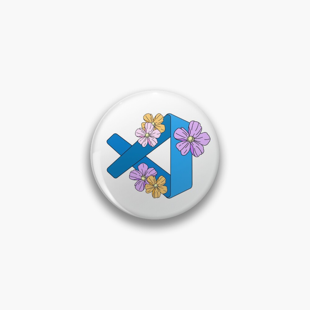 "Floral VS Code Icon" Sticker for Sale by emilygorelik | Redbubble