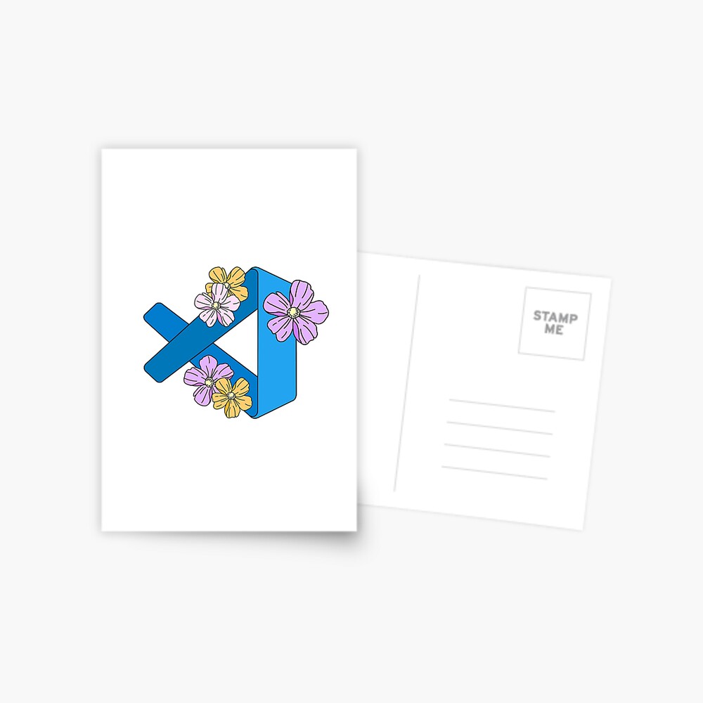 "Floral VS Code Icon" Sticker for Sale by emilygorelik | Redbubble