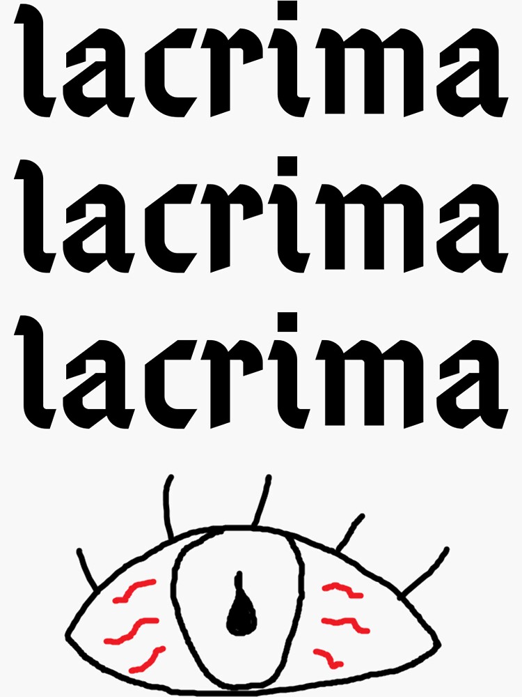 Sticker « Larme 'Lacrima' - Logo de la boîte de mots italiens », par ...