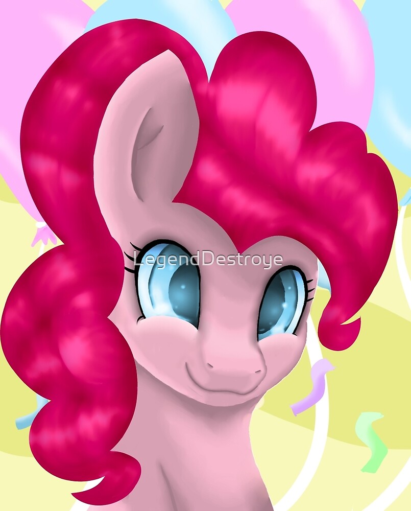 "Pinkie Pie Portrait" by LegendDestroye | Redbubble