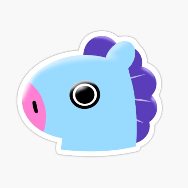 "BT21 Mang" Sticker for Sale by alderaanianart | Redbubble