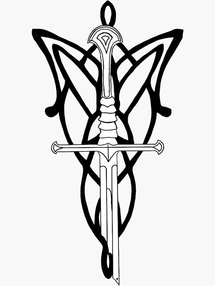"Elessar - Return of the king" Sticker for Sale by McShopOn | Redbubble