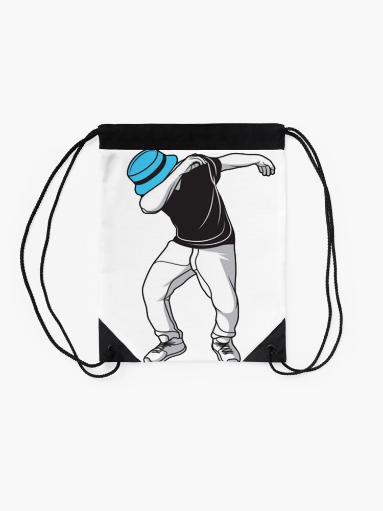 "Dabbing Guy Hipster Meme" Drawstring Bag for Sale by Rebuff | Redbubble