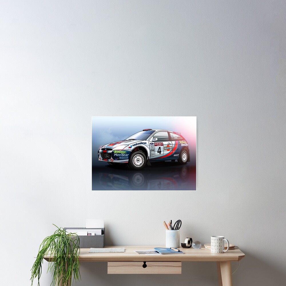 "Colin Mcrae's Ford Focus WRC" Poster for Sale by marioramosart | Redbubble