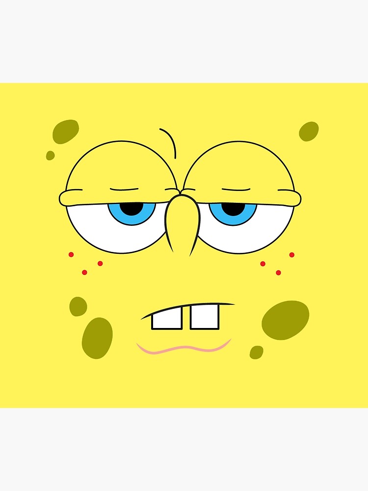"spongebob face" Poster for Sale by moxer212 | Redbubble