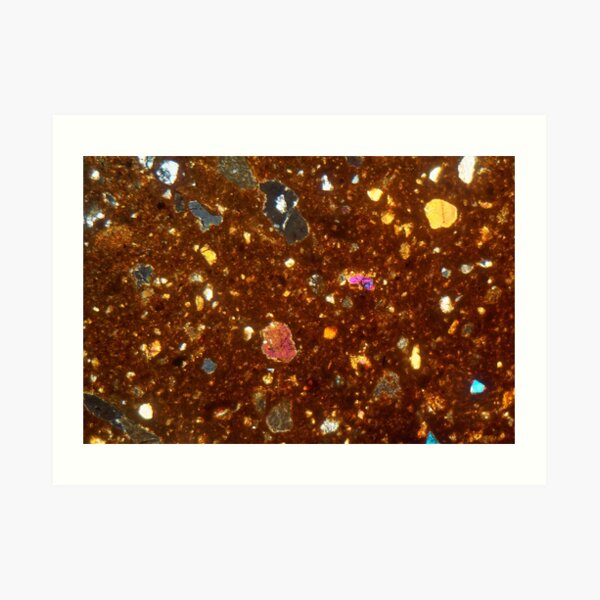 "Thin section of a brick under the microscope" Art Print for Sale by ...