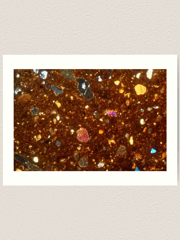"Thin section of a brick under the microscope" Art Print for Sale by ...