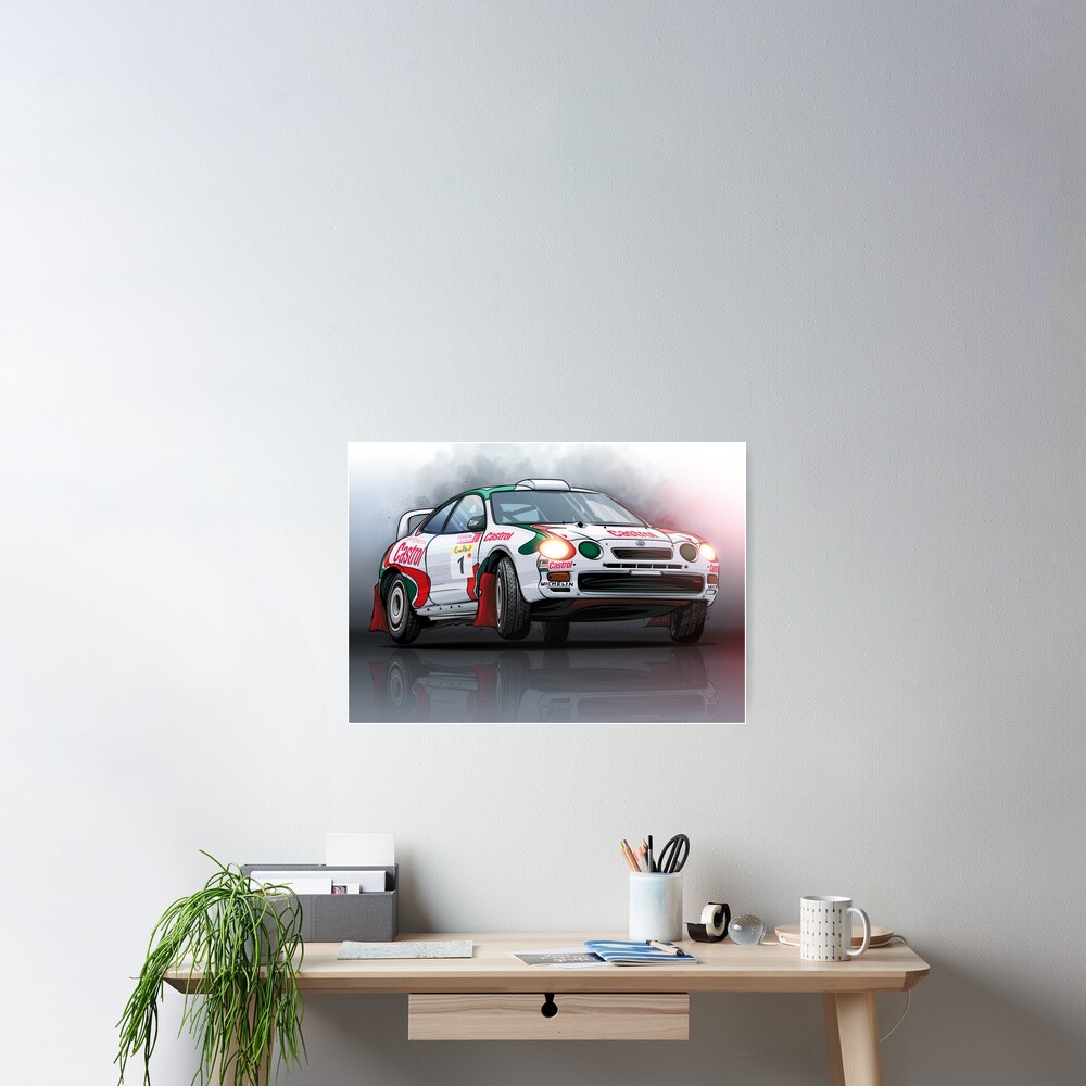 "Toyota Celica ST205 GT Four WRC" Poster for Sale by marioramosart ...