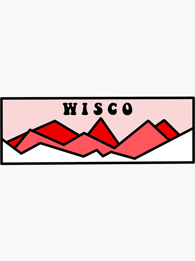 "Wisco " Sticker for Sale by julia-gray | Redbubble