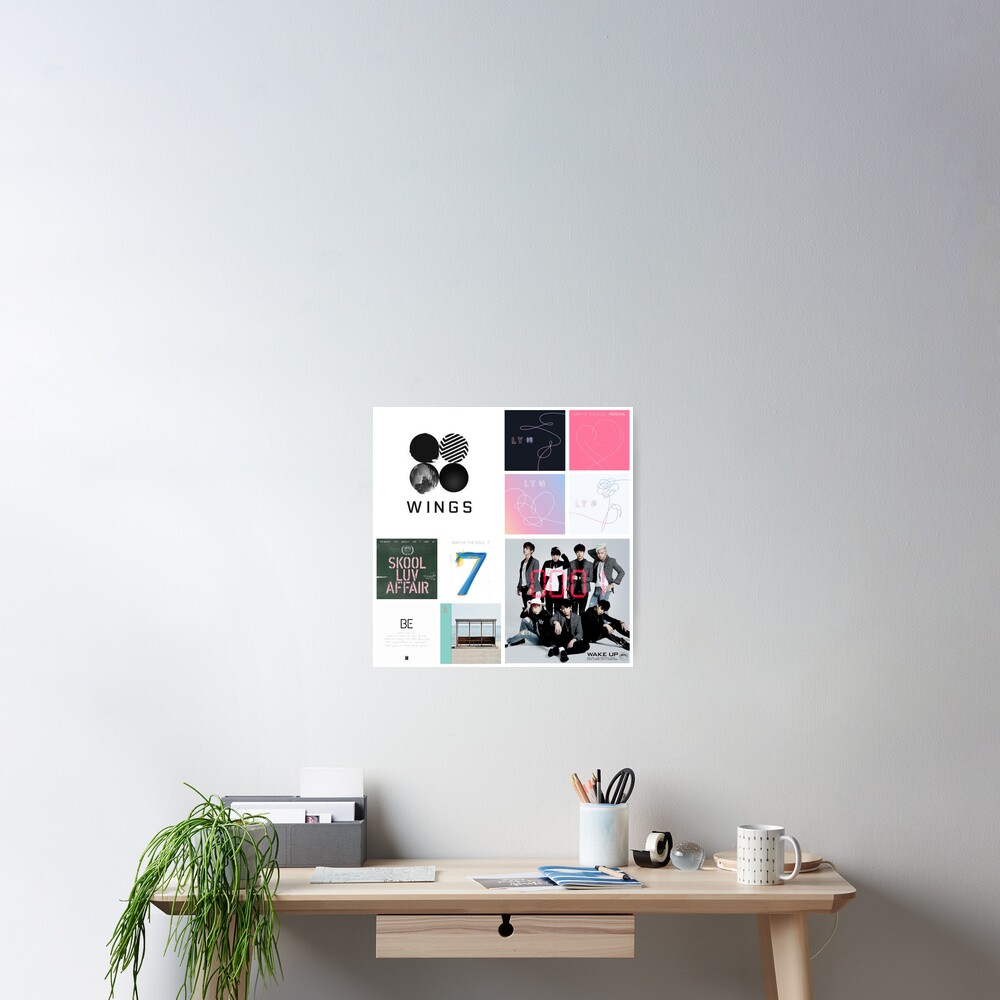 "BTS Album Collage" Poster by itzYuhGirl | Redbubble