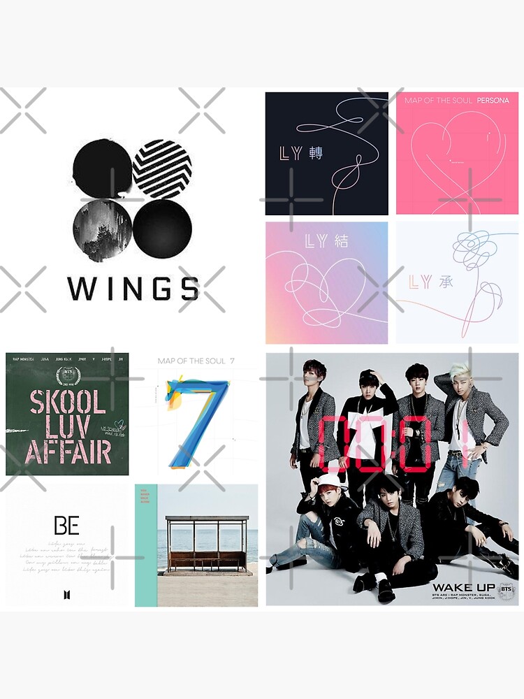 "BTS Album Collage" Poster by itzYuhGirl | Redbubble