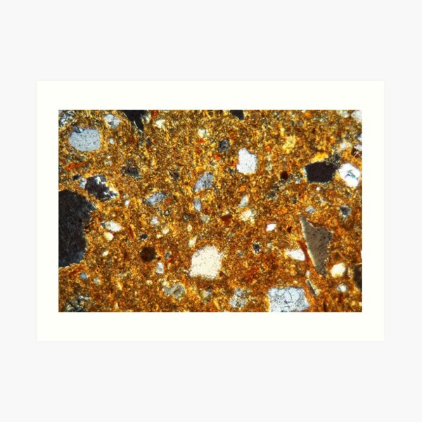 "Thin section of a brick under the microscope" Art Print by Zosimus ...