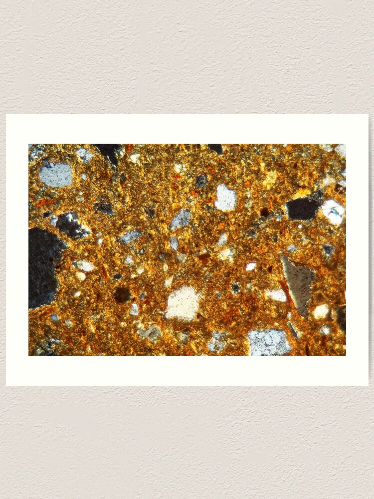 "Thin section of a brick under the microscope" Art Print by Zosimus ...