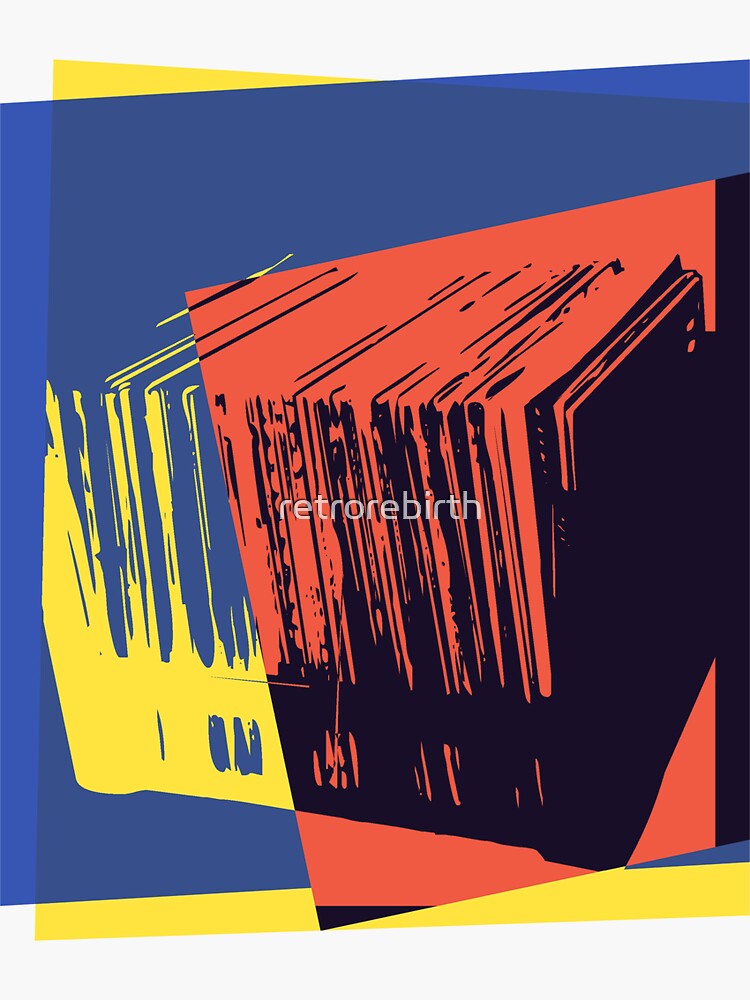 "Pop Art Vinyl Records Crate" Sticker for Sale by retrorebirth | Redbubble