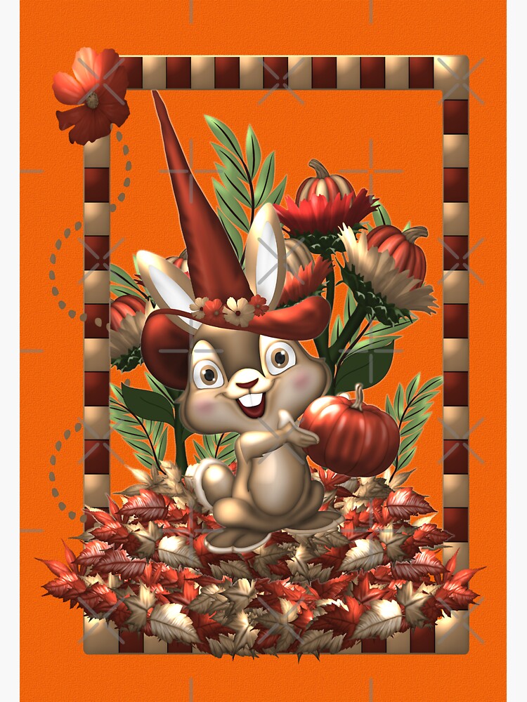 "Happy Halloween Rabbit, fantasy art" Sticker by LoneAngel | Redbubble