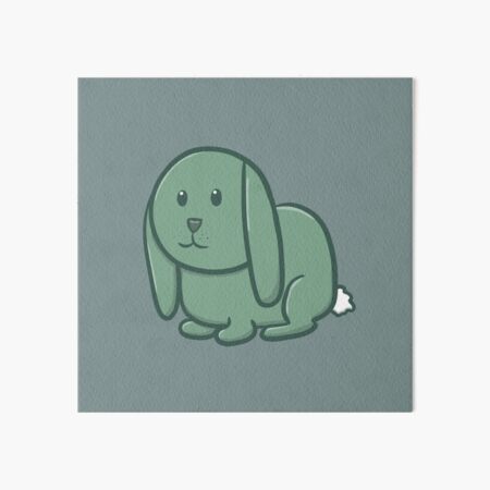 "Sage Green Bunny " Art Board Print by KaitLouise | Redbubble