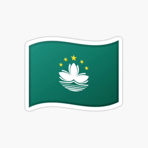 " Emoji Flag Macau" Sticker for Sale by Stickypegatinas | Redbubble