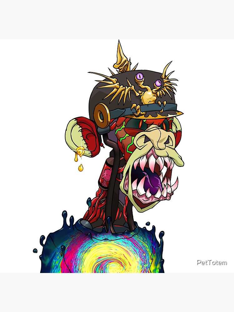 "Mutant Ape Yacht Club #4222 nft" Art Print for Sale by PetTotem ...