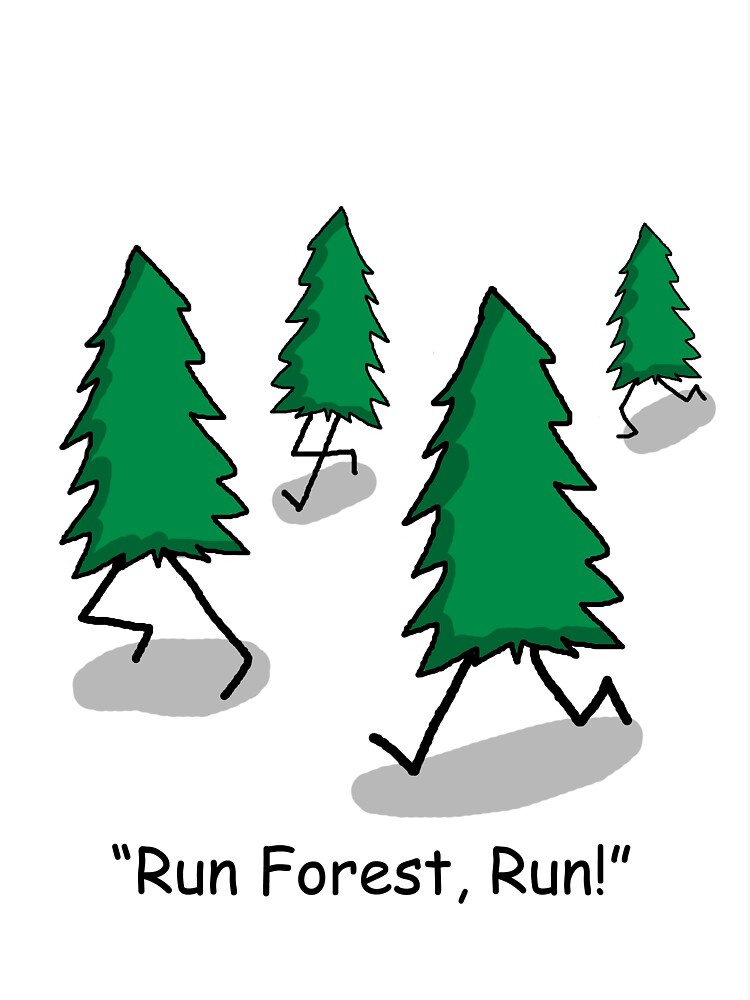 ""Run Forest, Run!" - Forrest Gump Pun" T-shirt for Sale by nickterry ...