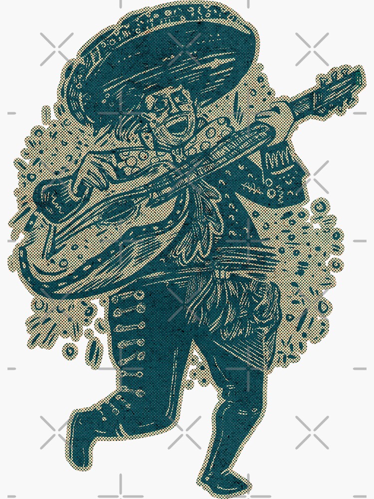 "El mariachi loco quiere bailar" Sticker for Sale by SIRAKIRI | Redbubble