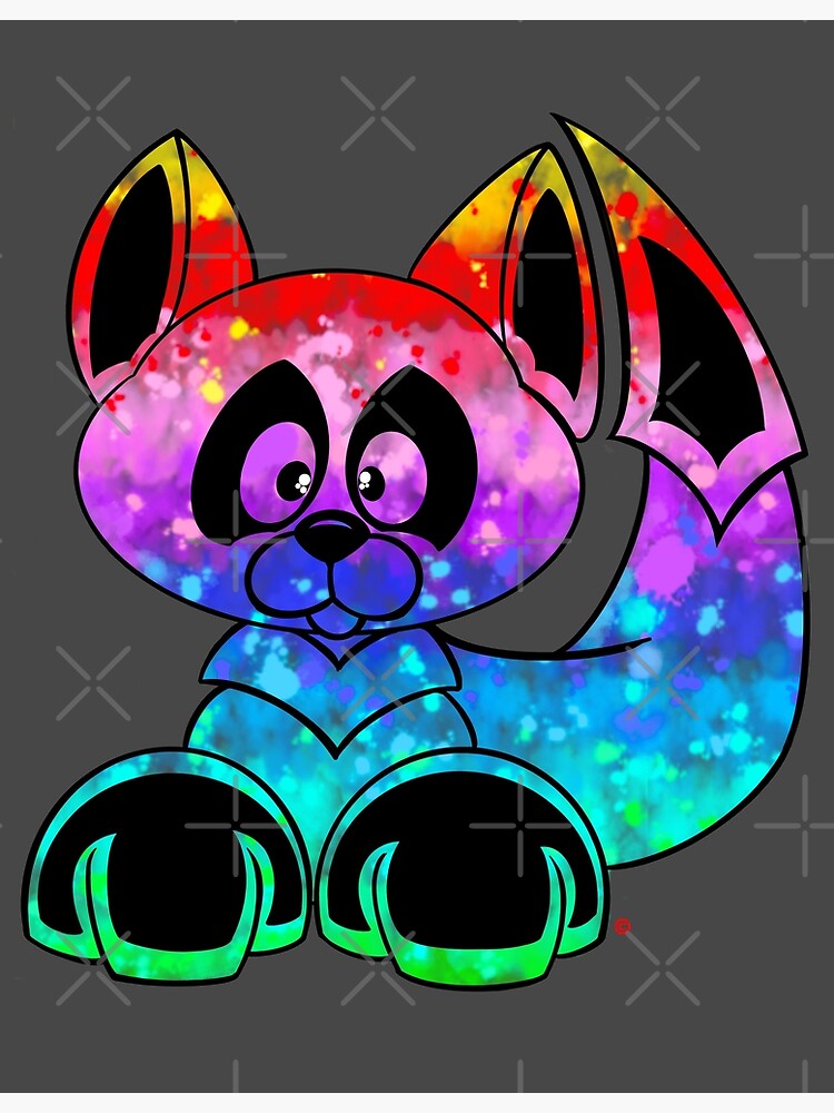 "CUTE RAINBOW COLORED CARTOON FOX" Art Print by CelebraToons | Redbubble