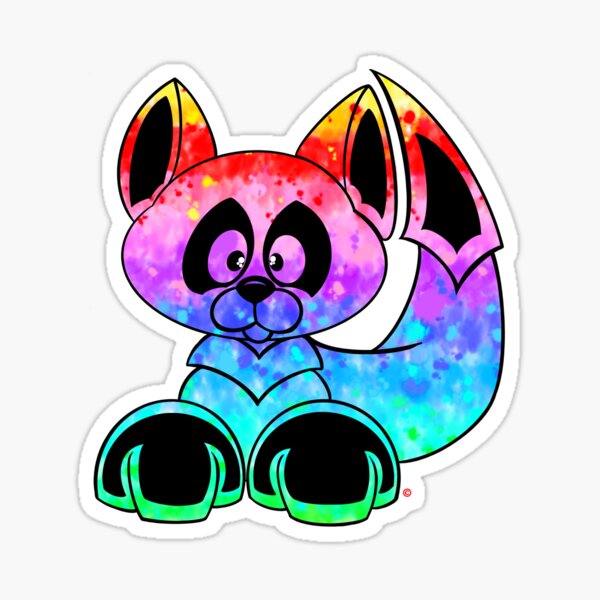 "CUTE RAINBOW COLORED CARTOON FOX" Sticker by CelebraToons | Redbubble