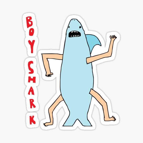 Shark Boy Stickers | Redbubble