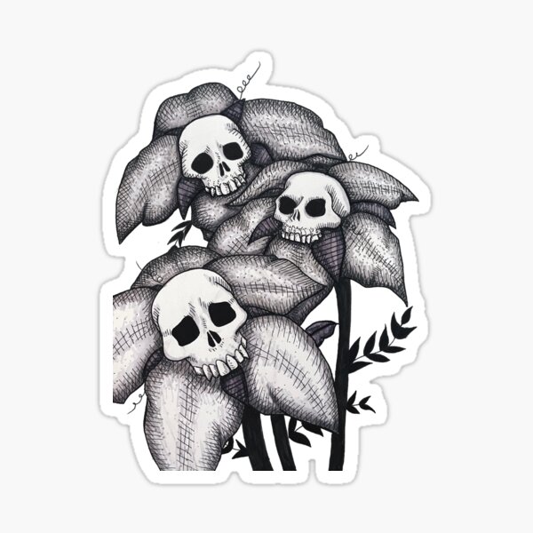"Flowers of Death" Sticker for Sale by jayjay171 | Redbubble