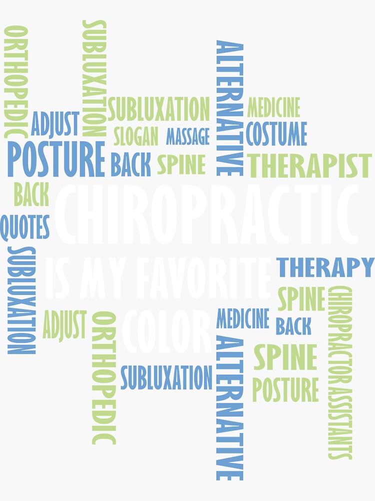 Pegatina «La quiropráctica es mi regalo de quiropráctico de hombre y ...