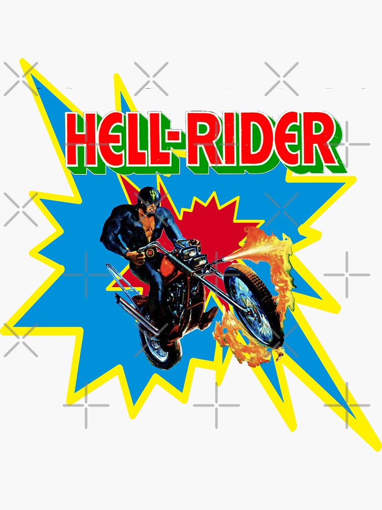 "Hell-Rider - Lost Hero of Skywald Comics" Sticker for Sale by ...