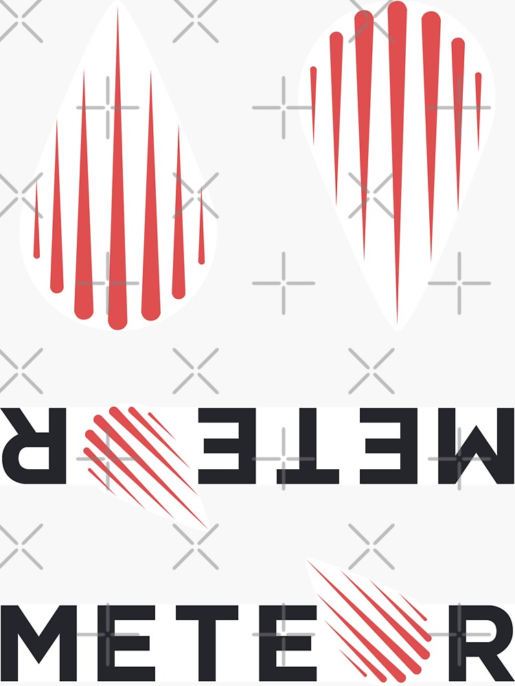 "Meteor­" Sticker for Sale by babon | Redbubble