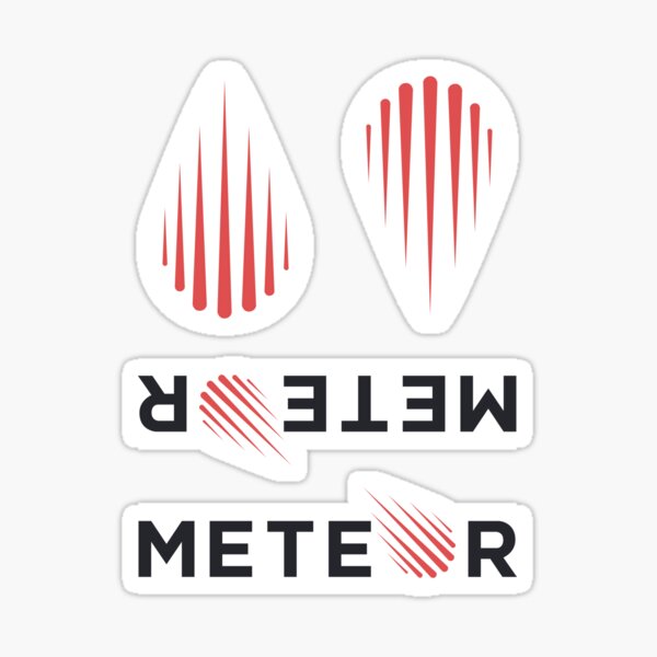 "Meteor­" Sticker for Sale by babon | Redbubble