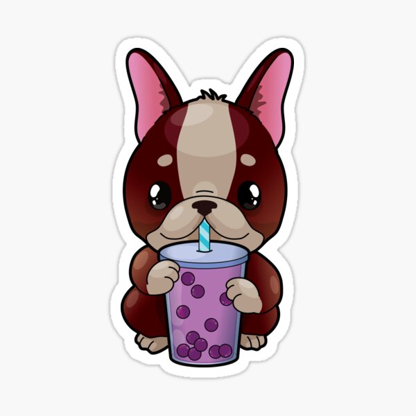 Stickers Stickers, Labels & Tags Taro Husk-tea Boba Paw-Tea Husky Boba ...