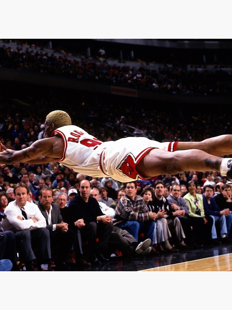 "The Hustle God Dennis Rodman" Sticker by TitoStrums | Redbubble