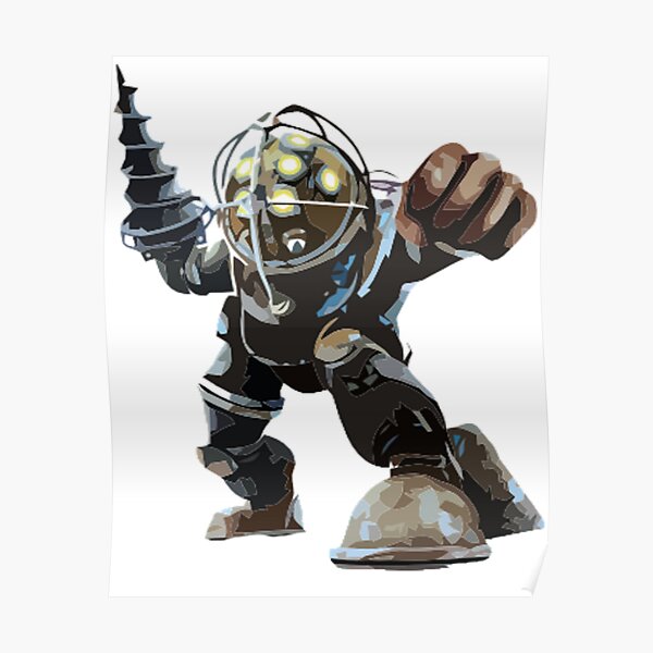 "Big Daddy Bioshock Painting" Poster for Sale by gktb | Redbubble